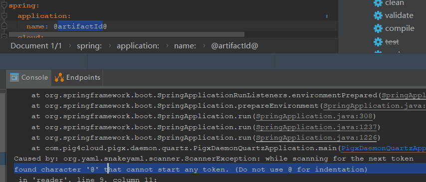 yml 配置@artifactId@、@profiles.active@ 系统启动异常 · Issue #I2A0TI · lengleng ...